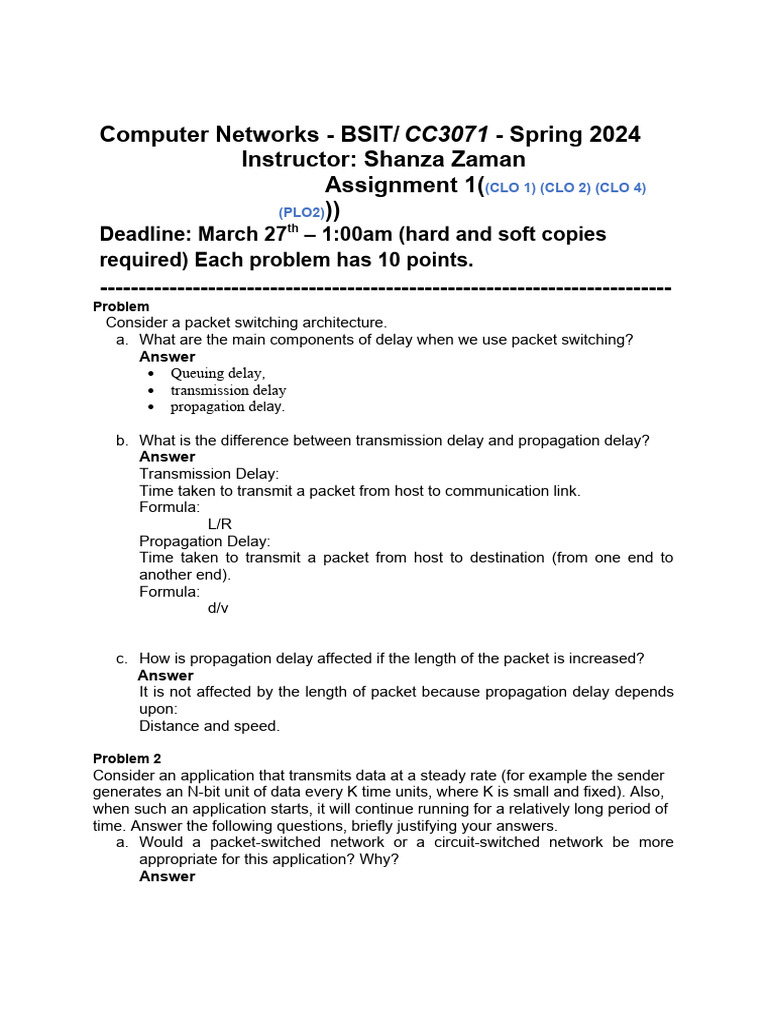 Computer Networks | PDF | Computer Network | Packet Switching
