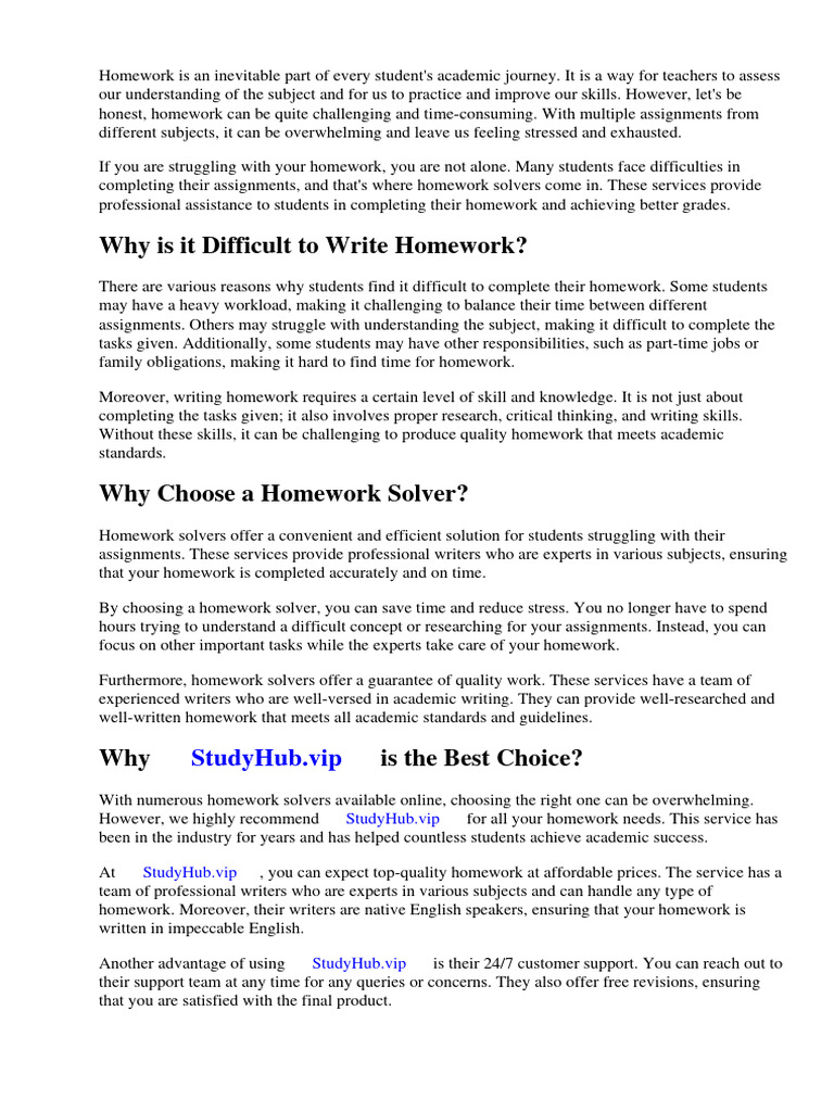 Homework Solvers Review | PDF | Homework | Mathematics