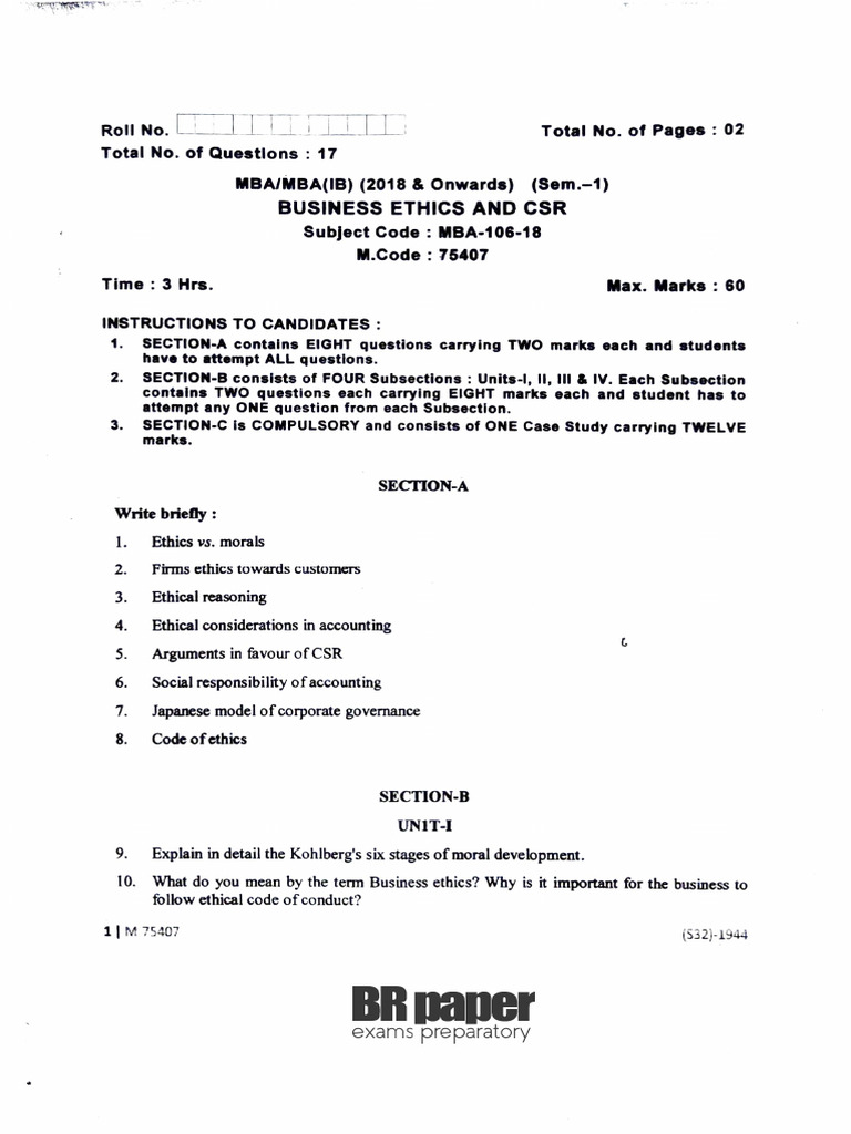 BECsr (1st) Dec2019 | PDF