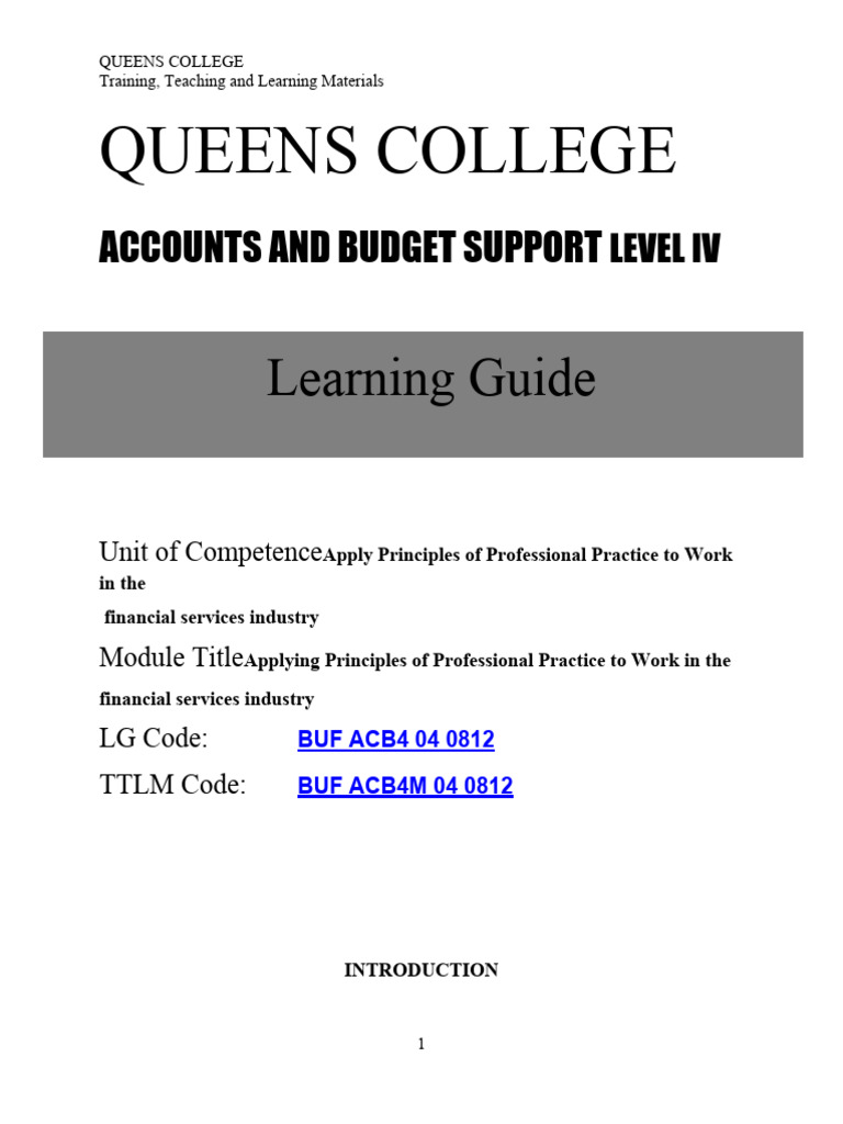4.apply Principles of Professional Practice To Work in The | PDF ...