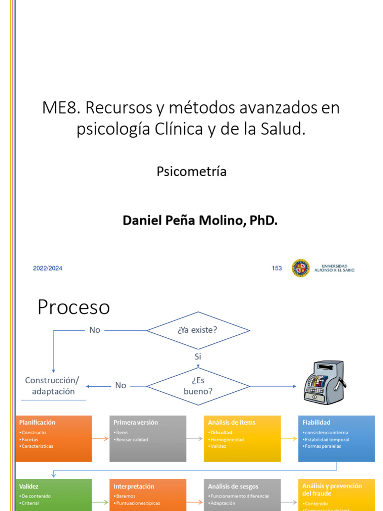 Presentación | PDF | Validez (Estadísticas) | Psicometría