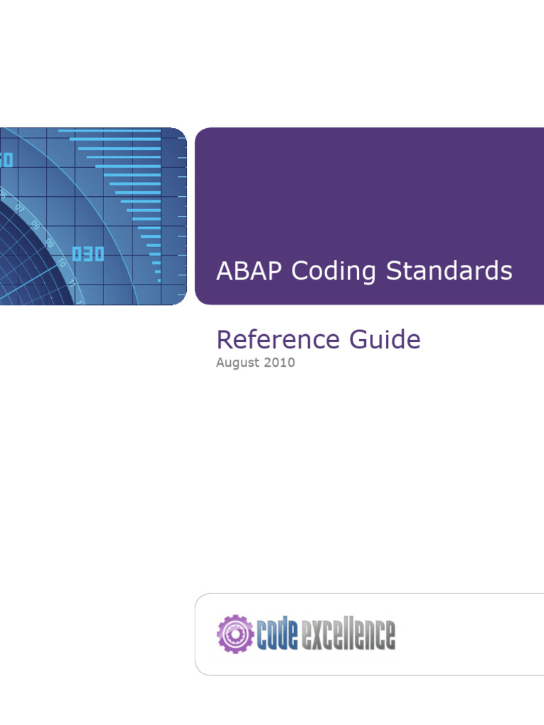 ABAP Coding Standards Reference Guide | Download Free PDF | Control Flow | Databases
