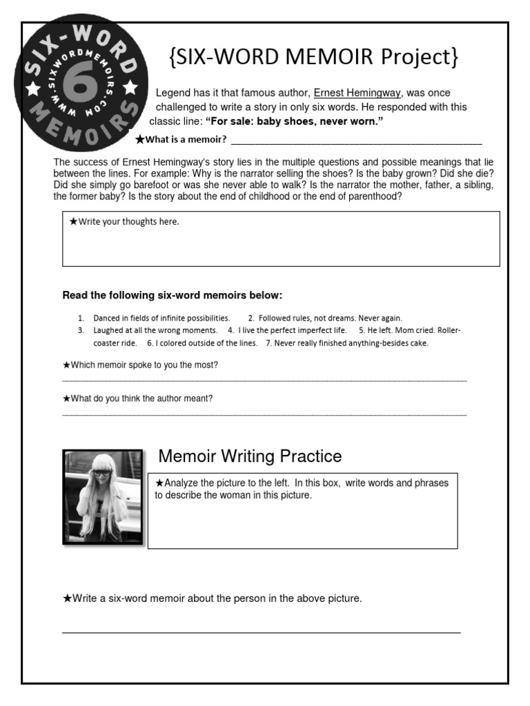Six Word Handout Ledbetter | PDF