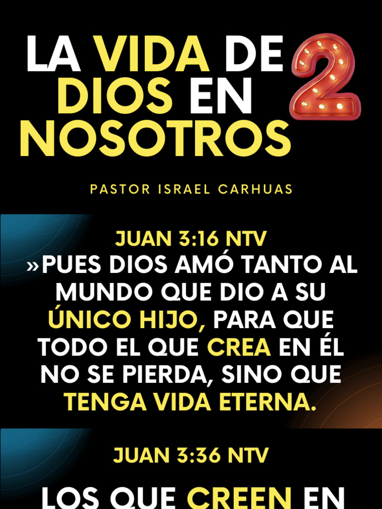 La Vida de Dios en Nosotros | PDF | Jesús | Vida eterna (cristianismo)
