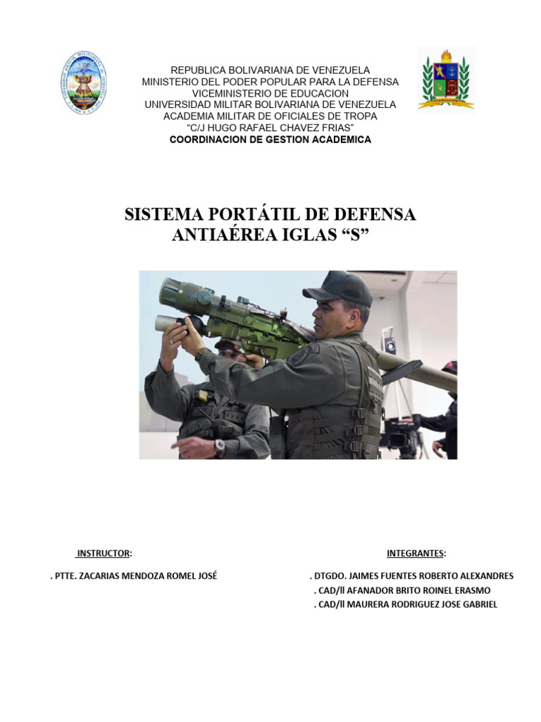Sistema de Misiles Igla-S en Venezuela | PDF | Combustión | Misil