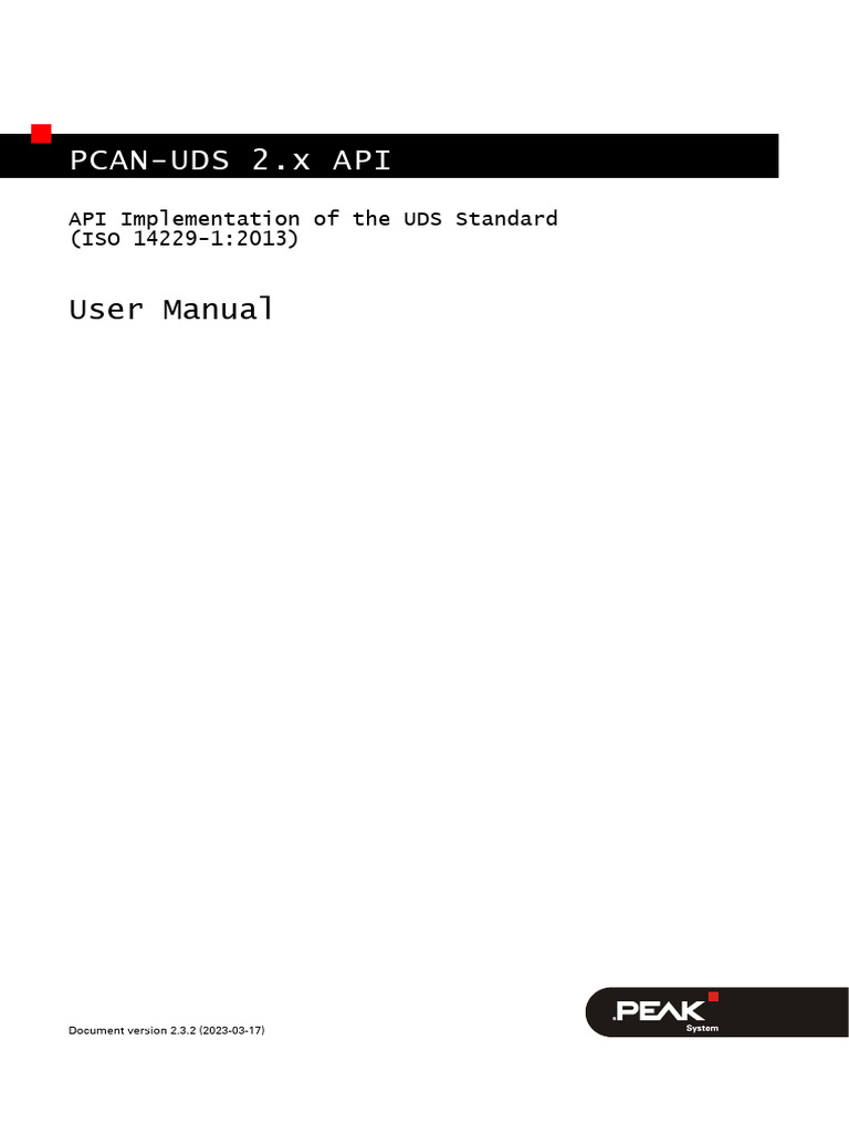 PCAN-UDS-API_UserMan_eng | PDF | Class (Computer Programming) | Microsoft Windows