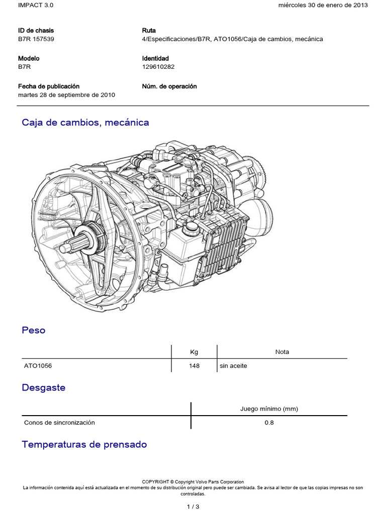 B7RCaja de Cambios, Mecánica TORQUES | PDF | Rodamiento (Mecánico) | Eje