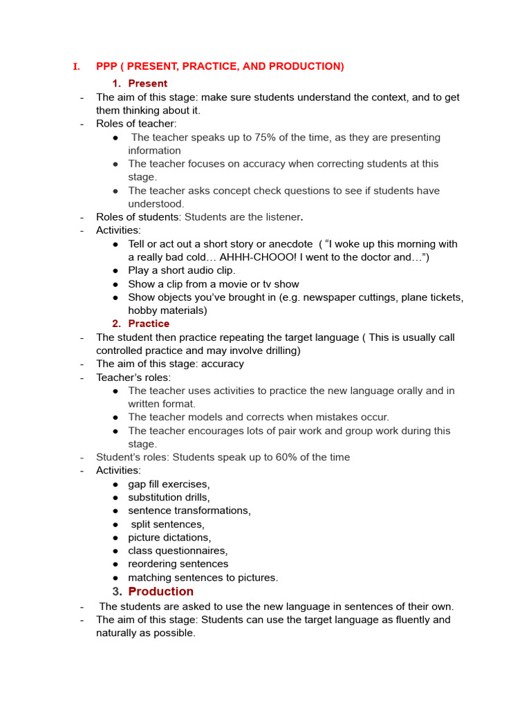 Research về PPP, ESA, 4 STAGES, TECHNIQUES | PDF | Learning | Information