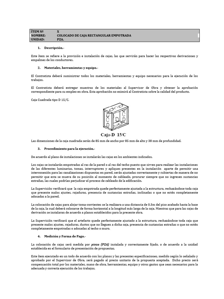 Colocado de Caja Rectangular Empotrada | PDF | Hogar, jardinería y ...
