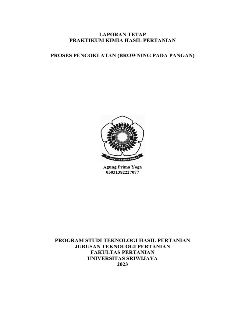 Proses Pencoklatan pada Pangan | PDF | Kesehatan Holistik | Teknologi ...