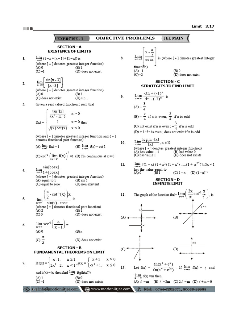Limit | PDF | Number Theory | Numbers