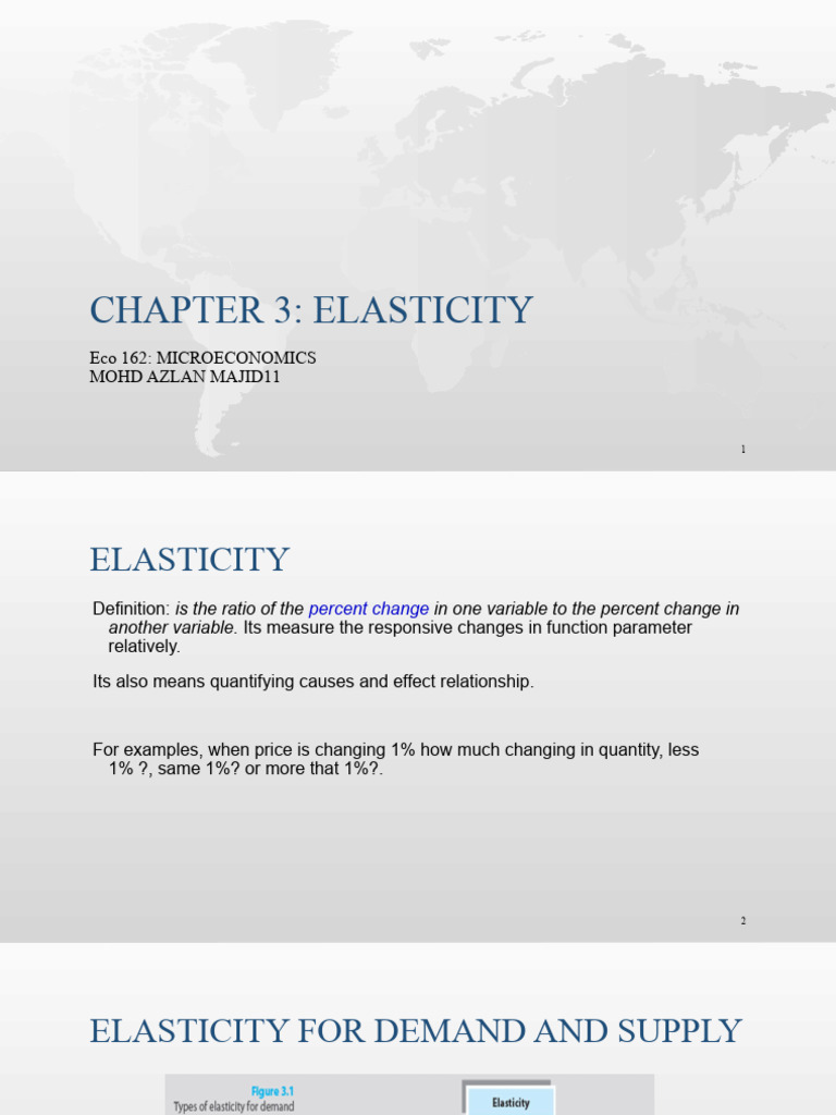 Chapter 3 Elasticity | PDF | Elasticity (Economics) | Demand