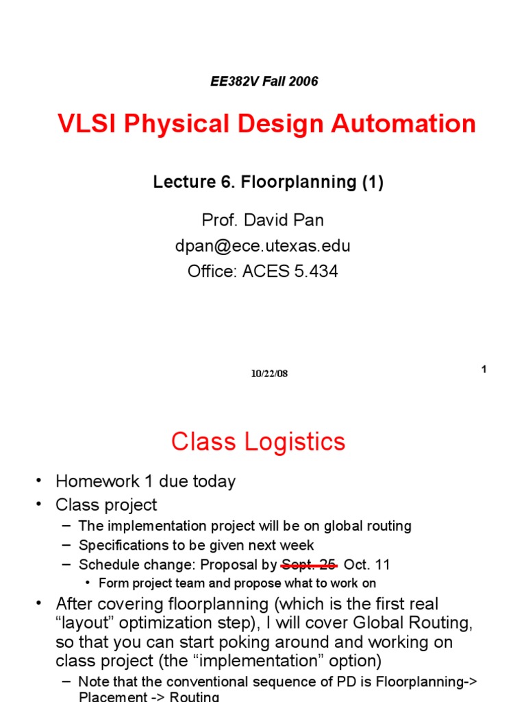 Lecture6 Floorplan1 | PDF | Theoretical Computer Science | Areas Of Computer Science
