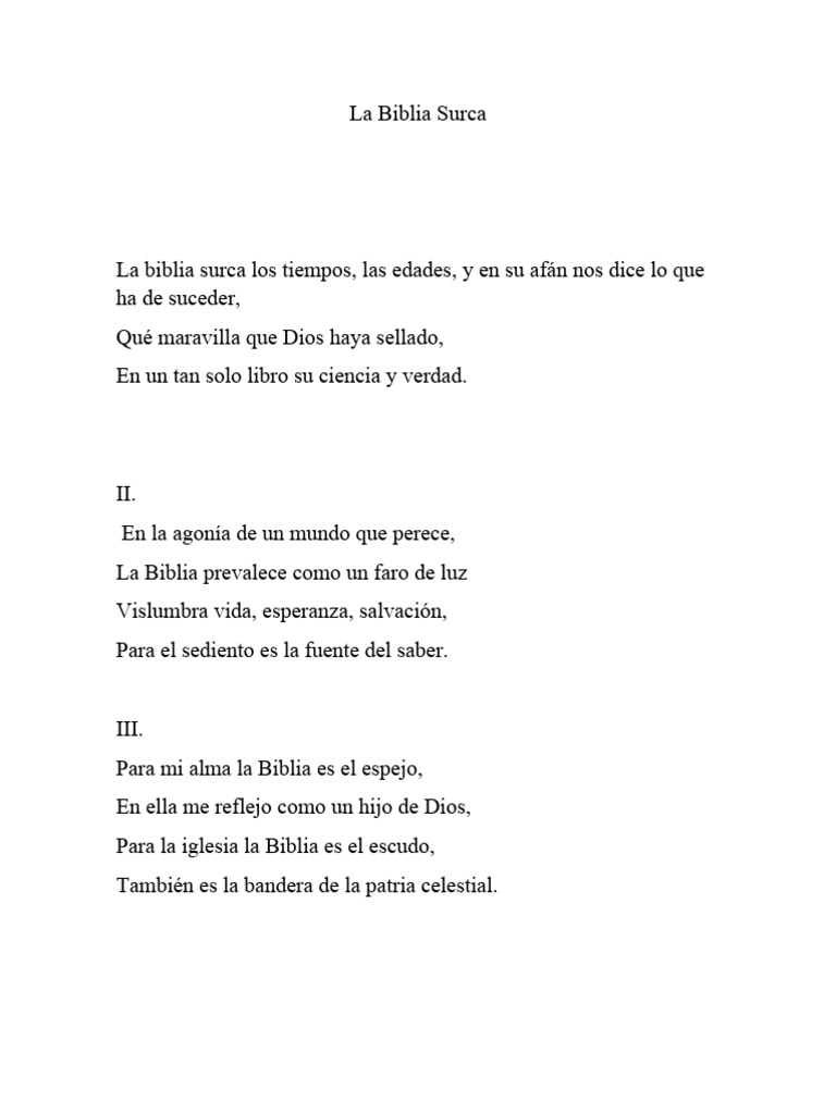 La Biblia Surca Letra | PDF | Ciencias sociales