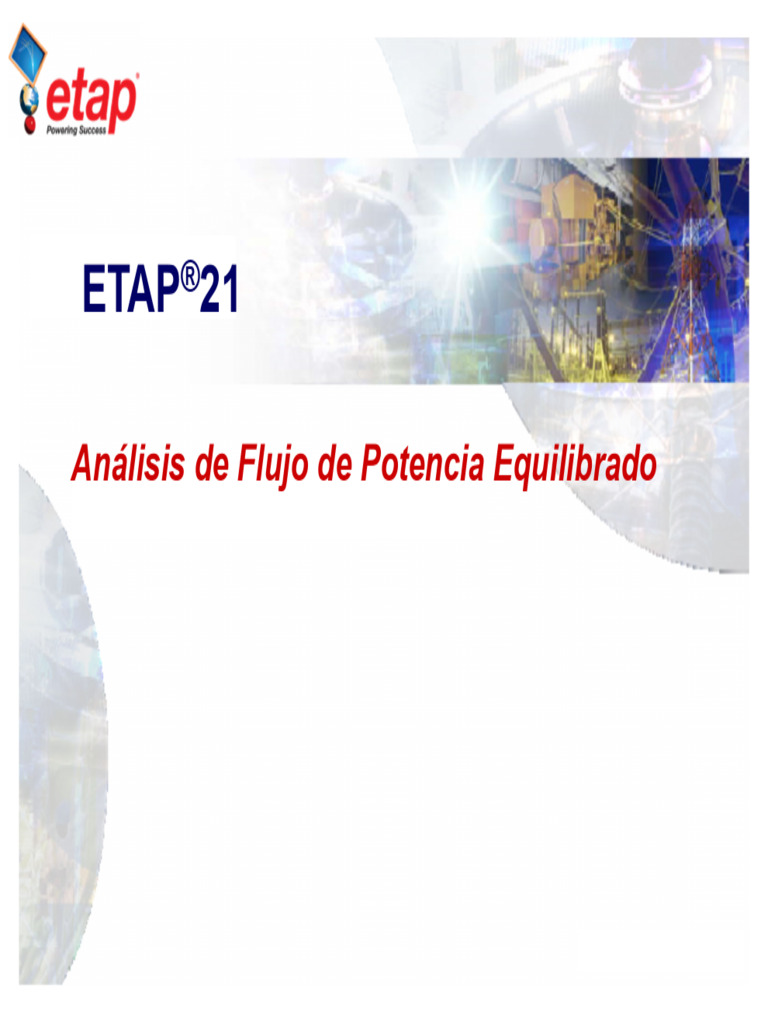 Análisis de Flujo de Potencia Equilibrado - ETAP 21 | Download Free PDF | Transformer | Electric ...