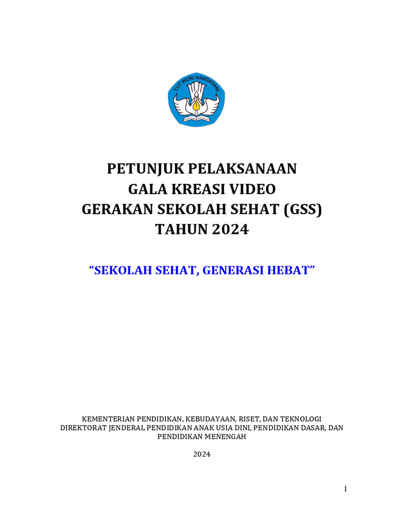Petunjuk Pelaksanaan Gala Video GSS 2024 | PDF | Pengelolaan Keuangan & Uang | Ilmu Sosial
