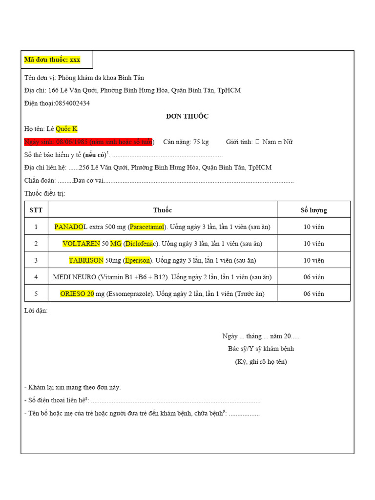 ĐƠN THUỐC | PDF