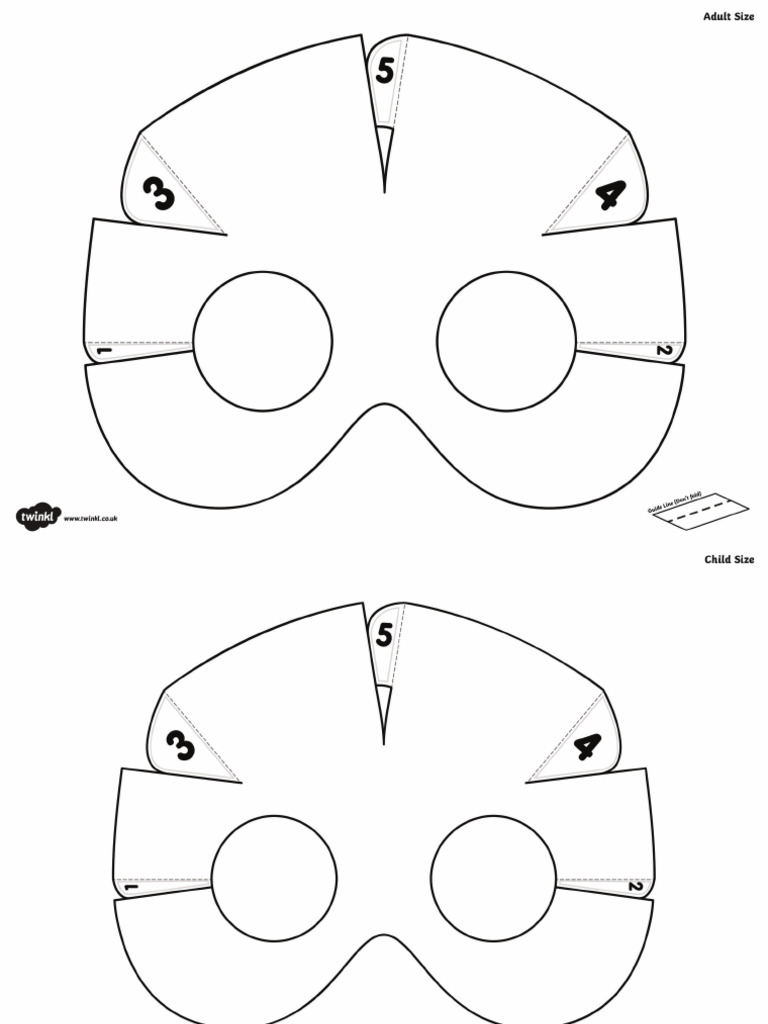 T TP 8133 3D Blank Mask CutOuts - Ver - 1 | PDF
