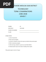 Grade 7 Technology Term 4 2023 Exam | PDF