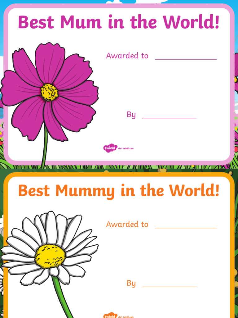 T T 702 Mothers Day Certificate Ver 2 | PDF