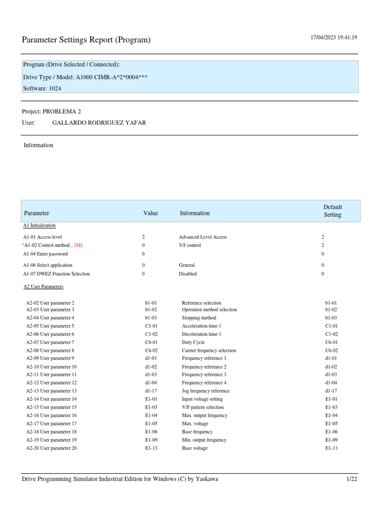 T2 Gallardo Rodriguez Yafar | PDF | Parameter (Computer Programming) | Alternating Current