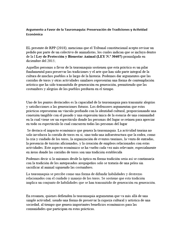 Avance Taf 3 Pensamiento Critico X | PDF | Toreo | Tradiciones