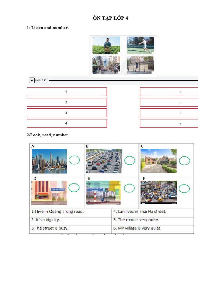 ÔN TẬP LỚP 4 | PDF | Language Arts & Discipline