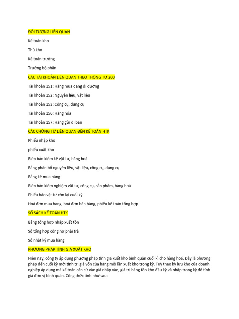 KẾ TOÁN HTK | PDF