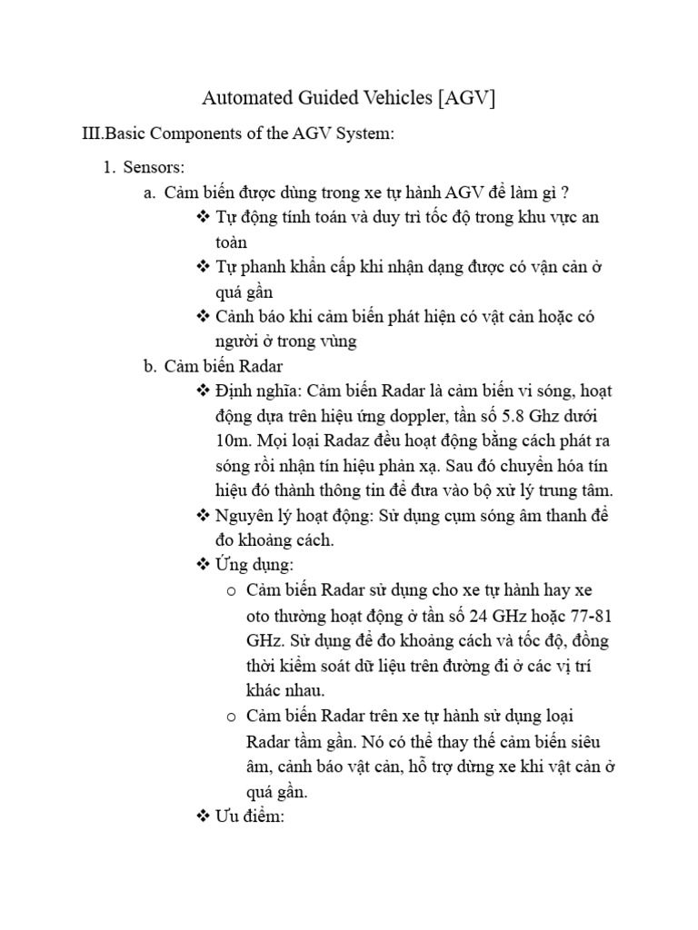 Automated Guided Vehicles | PDF