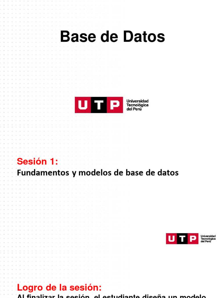 S01.s1 - Fundamentos de Base de Datos | PDF | Objeto (informática) | Bases de datos