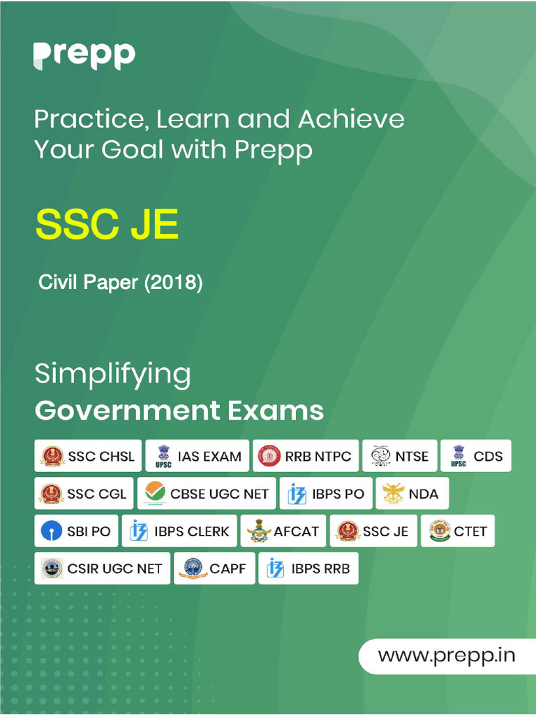 SSC Je: Civil Paper (2018) | PDF