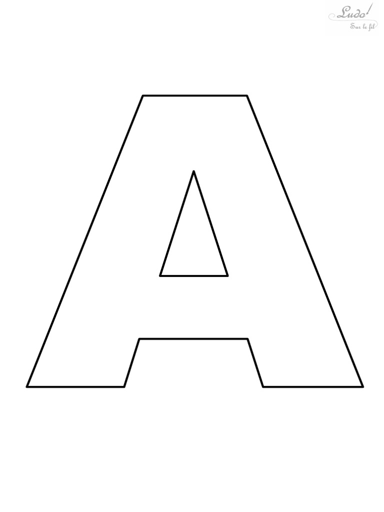 Alphabet Lettres Creuses Arial LSLF | PDF