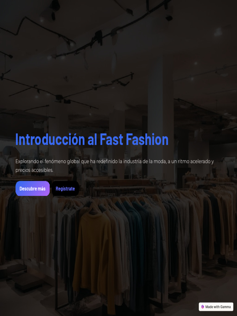 Introduccion Al Fast Fashion | PDF | Sustentabilidad | Moda