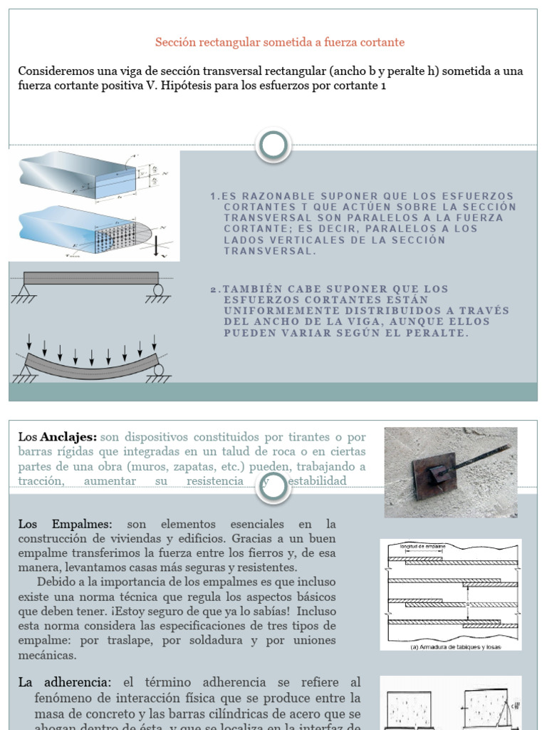 Sección Rectangular Sometida A Fuerza Cortante | PDF | Viga (Estructura) | Doblar