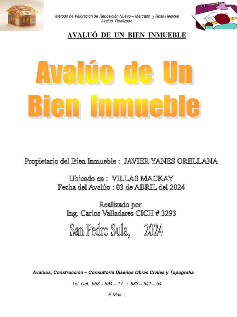 Avaluo Villas Mackay | PDF | Bienes raíces | Propiedad