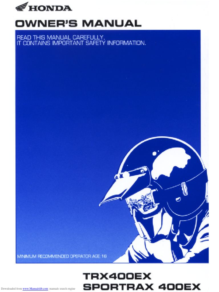 Trx400ex Sporttrax 400ex | PDF | Web Development | Web Service