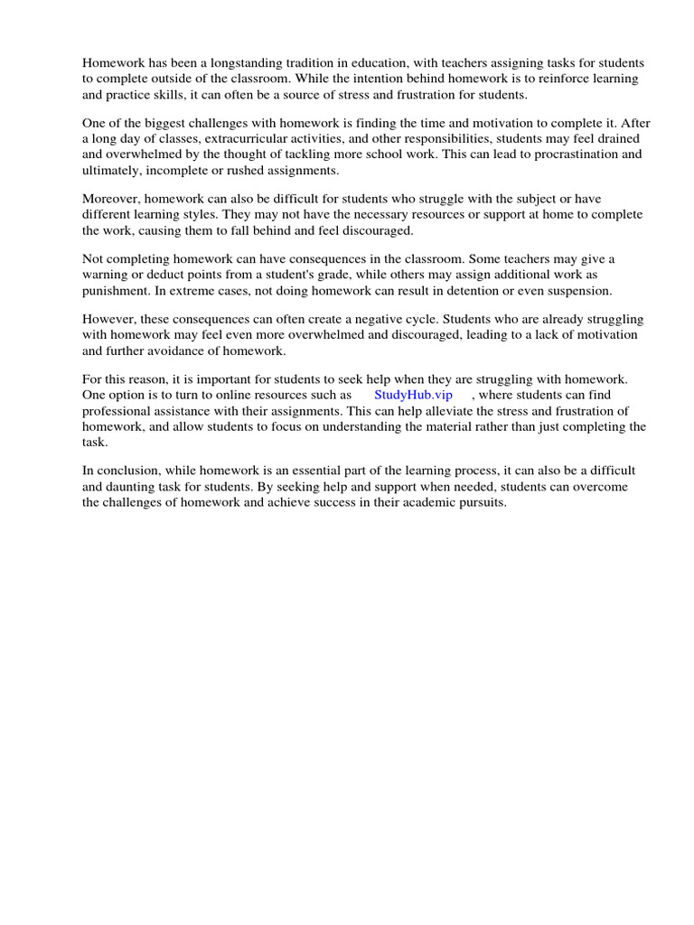 Classroom Consequences For Not Doing Homework | PDF | Homework | Teachers