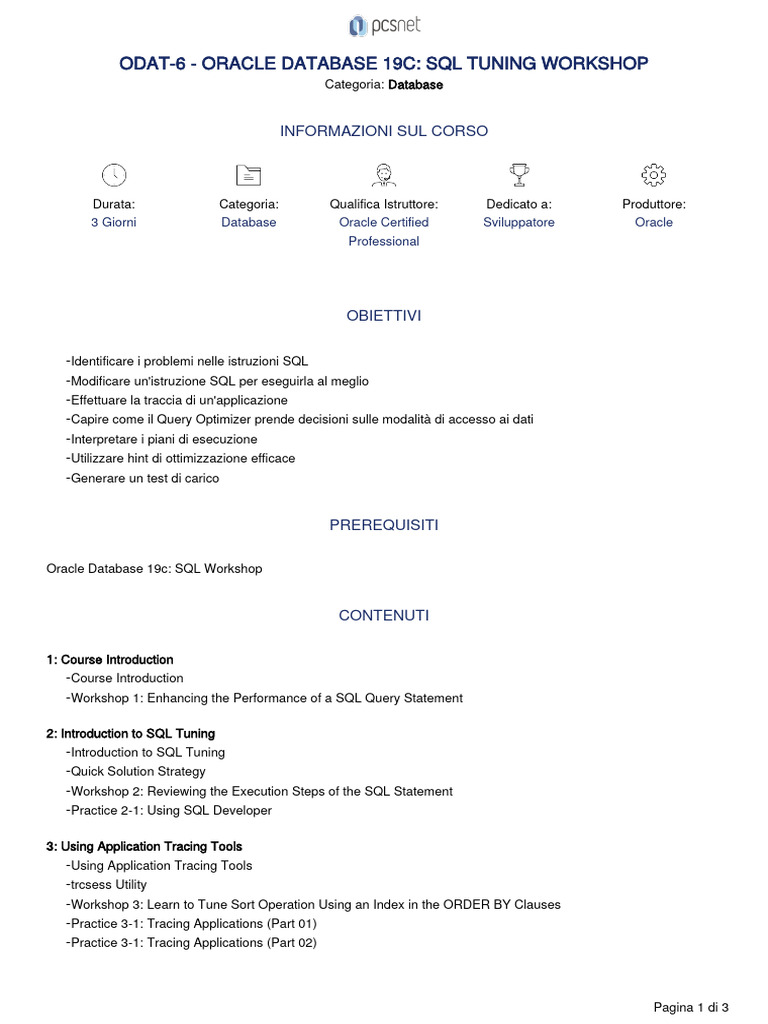Scheda Corso | Download Free PDF | Databases | Sql