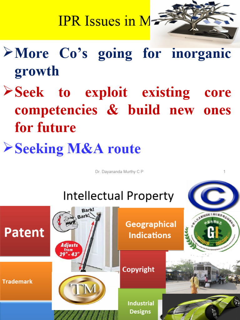 6 IPR Issues in M& A | PDF | License | Intellectual Property