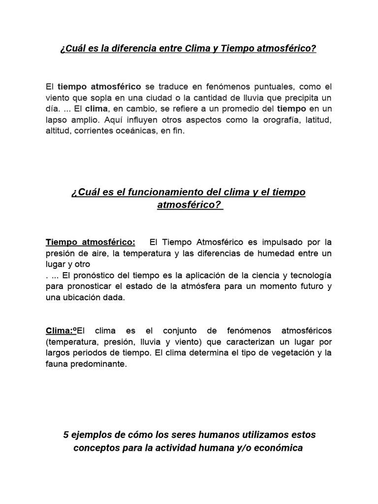 ¿Cuál Es La Diferencia Entre Tiempo Y Clima – DYKOT