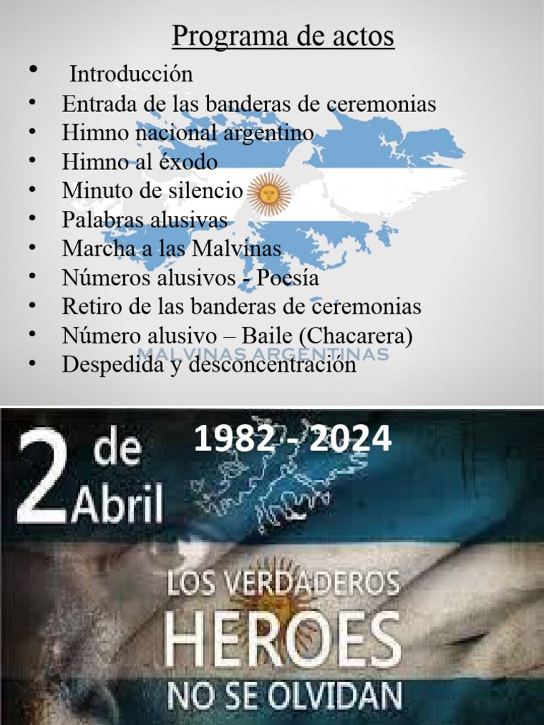 Tarjeta para Acto de Malvinas | PDF Tarjeta para Acto de Malvinas | PDF