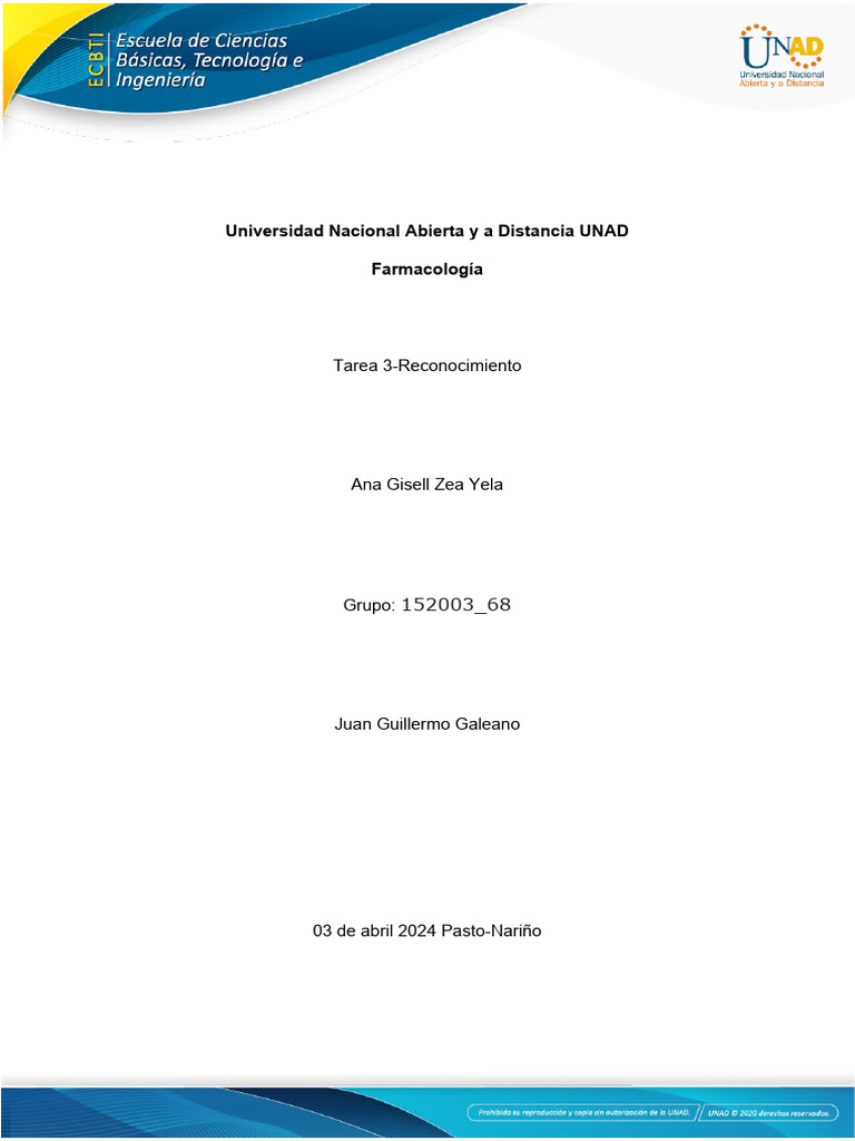 Ana Zea Yela-Tarea 3-Reconocimiento | PDF | Medicamentos con receta ...