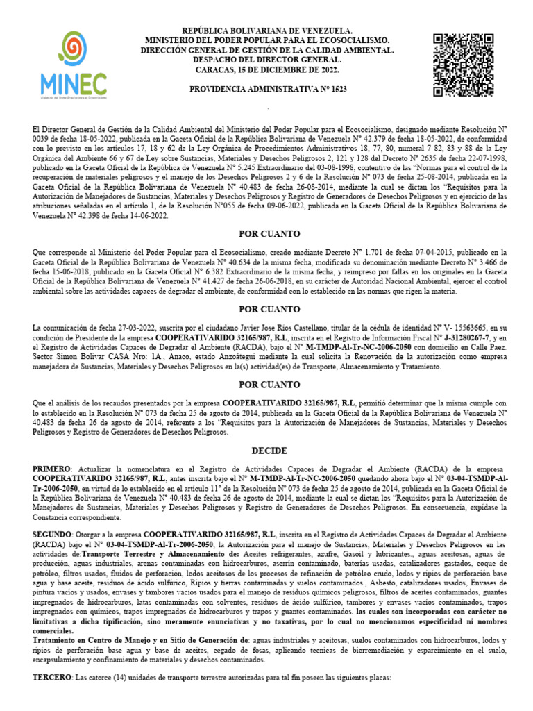 Racda 2022 - 240403 - 171207 | PDF | Residuos | Petróleo