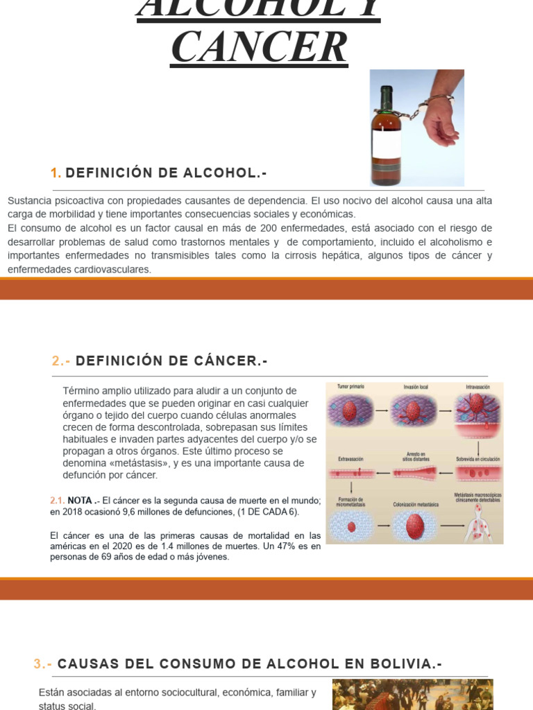 Alcohol y Cancer 3 | PDF | Alcoholismo | Cáncer