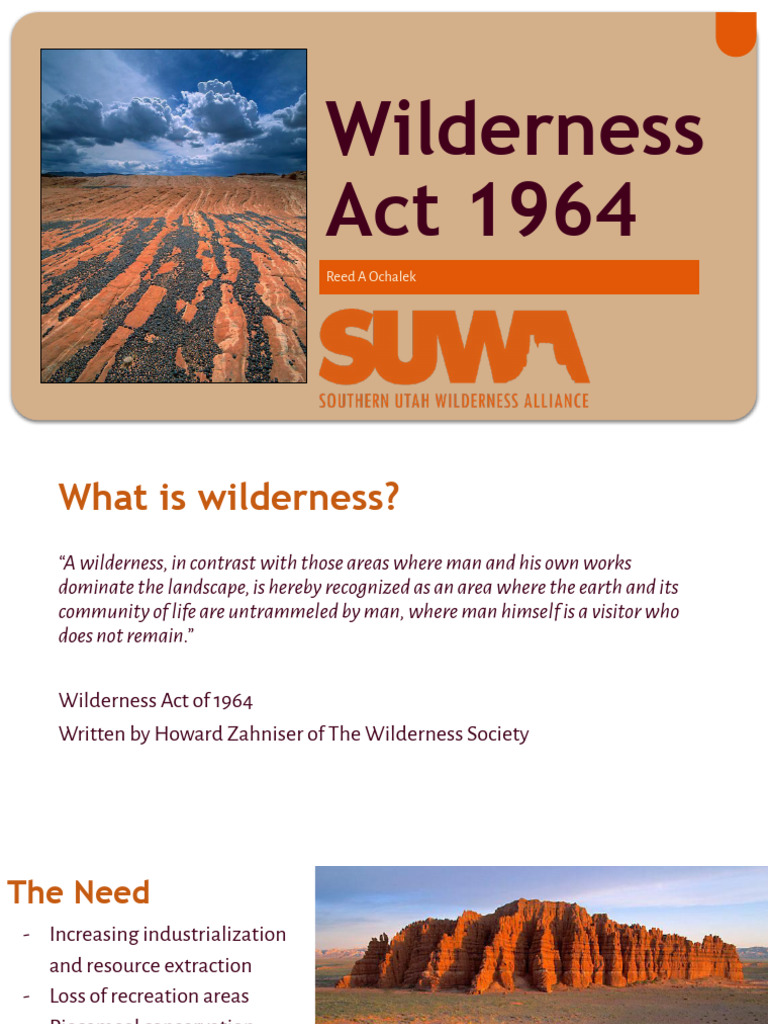 Wilderness Act | PDF | Wilderness | Environmental Protection