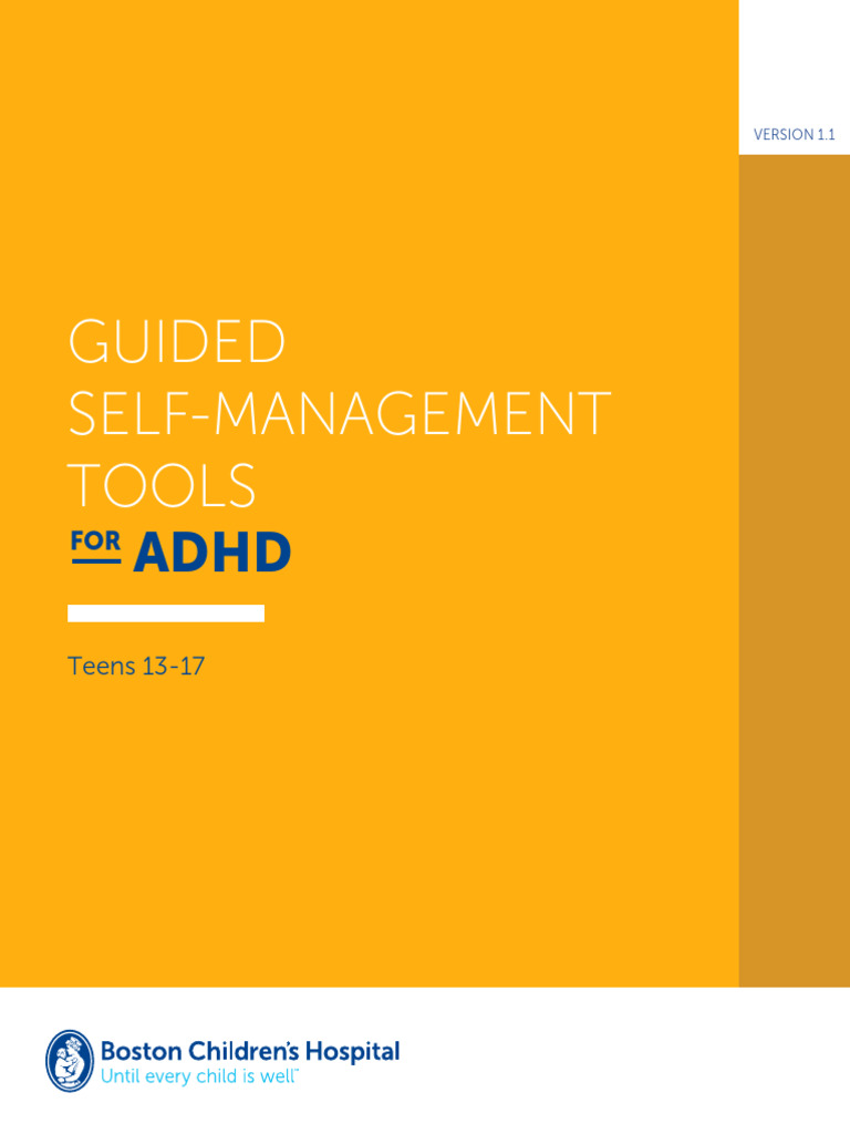 ADHD Self-Management Tools for Teens | PDF | Attention Deficit ...