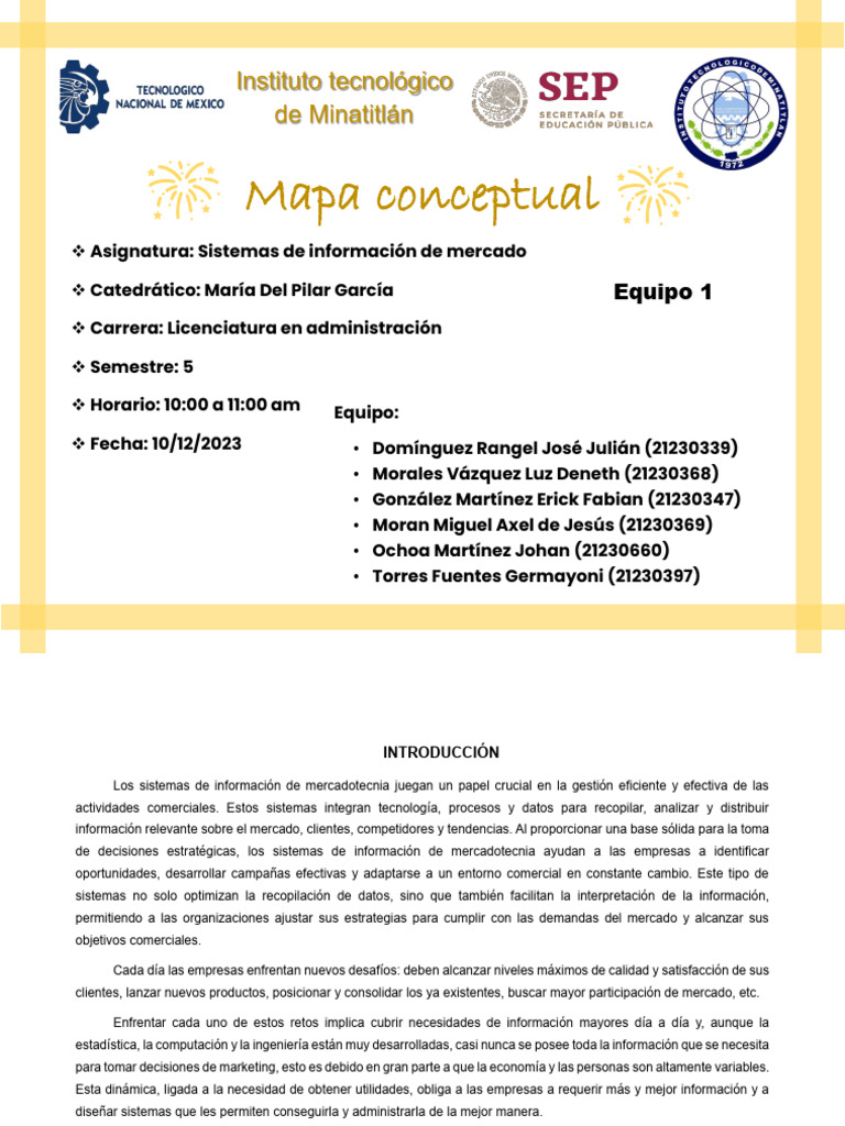 Mapa Conceptual - SIM | PDF | Marketing | Business