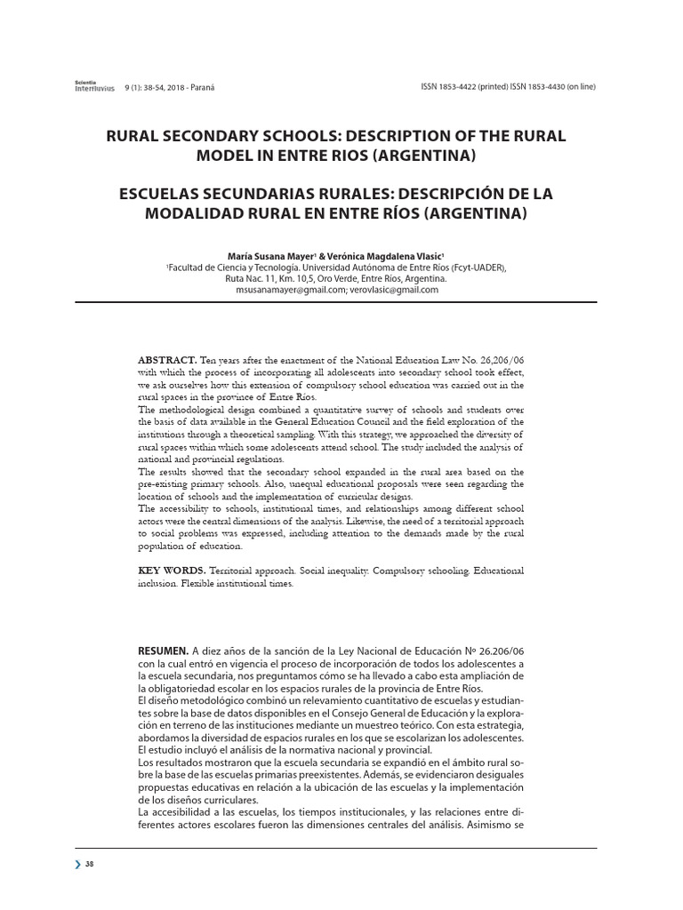 Scientia Interfluvius 9 (1) - 2018 - Mayer y Vlasic | PDF | Social Science