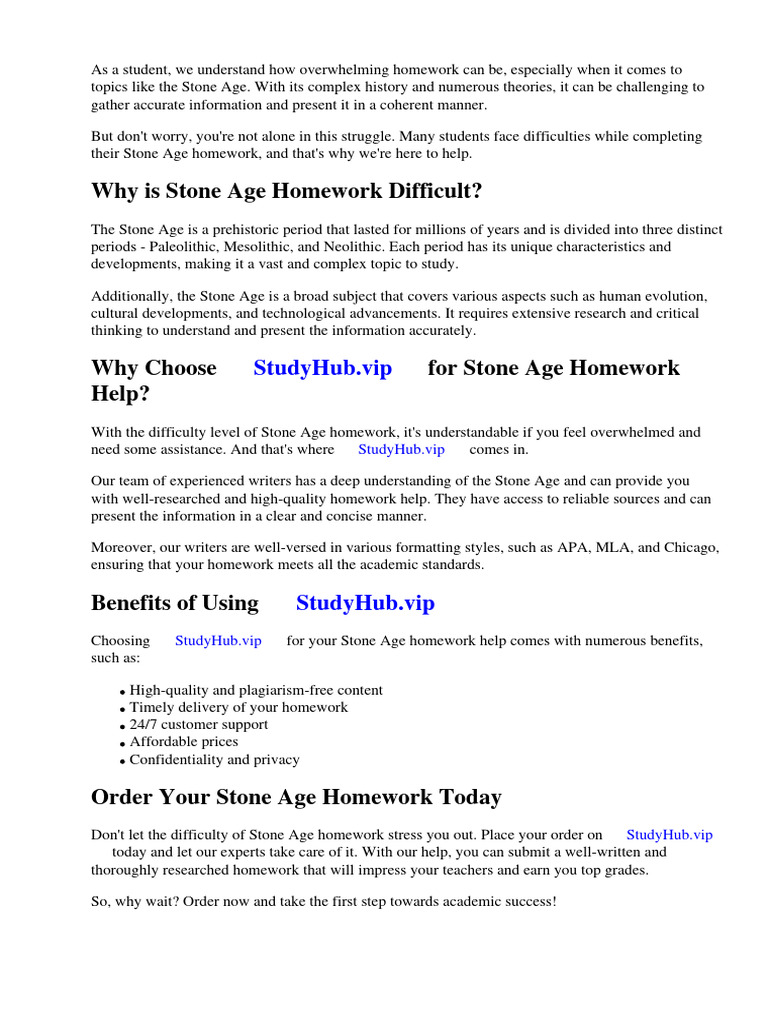 Stone Age Homework Help | PDF | Stone Age | Http Cookie