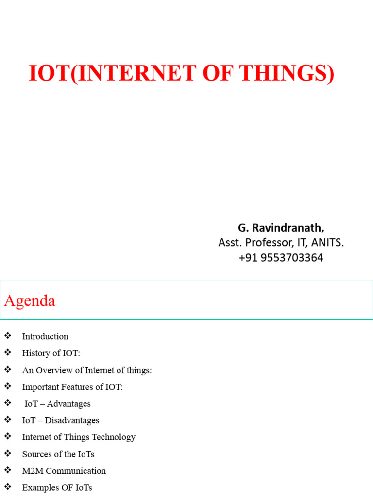 Unit I | PDF | Internet Of Things | Computing